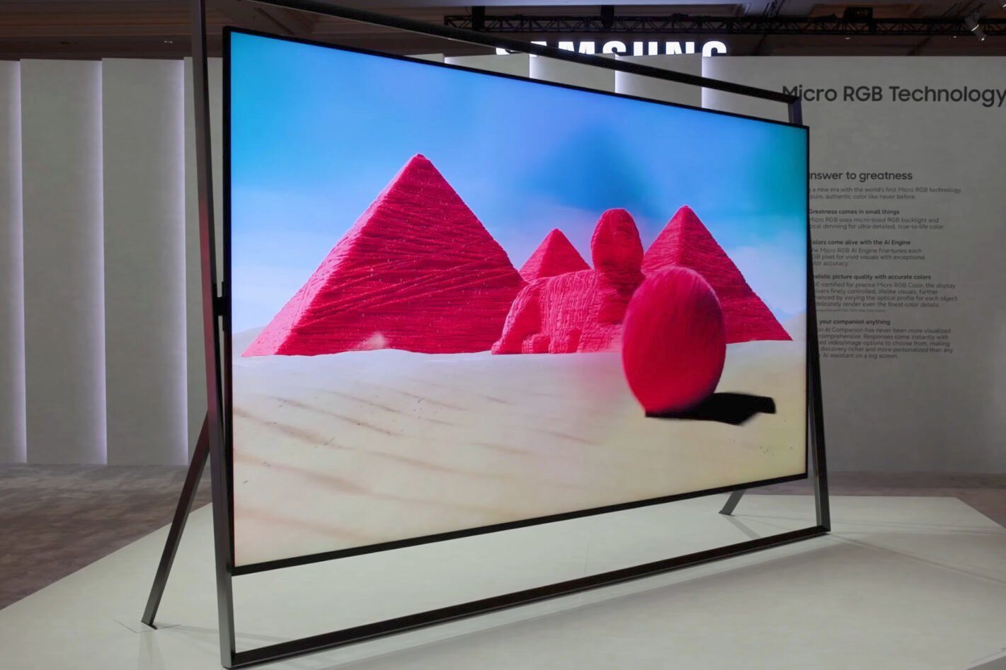 Stunning: Up close with Samsung's huge 130-inch Micro RGB TV